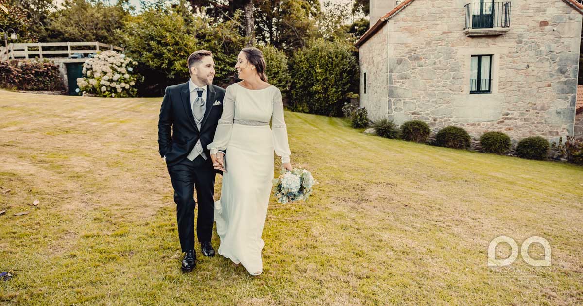 El encuentro de novios de Andrea y Adrián en A Torre de Laxe